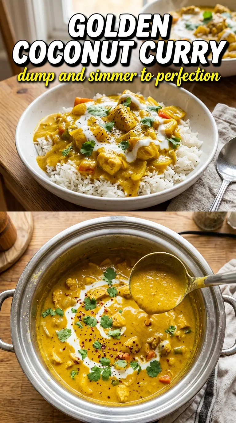 Slow Cooker Coconut Curry Chicken (Thai-Inspired)